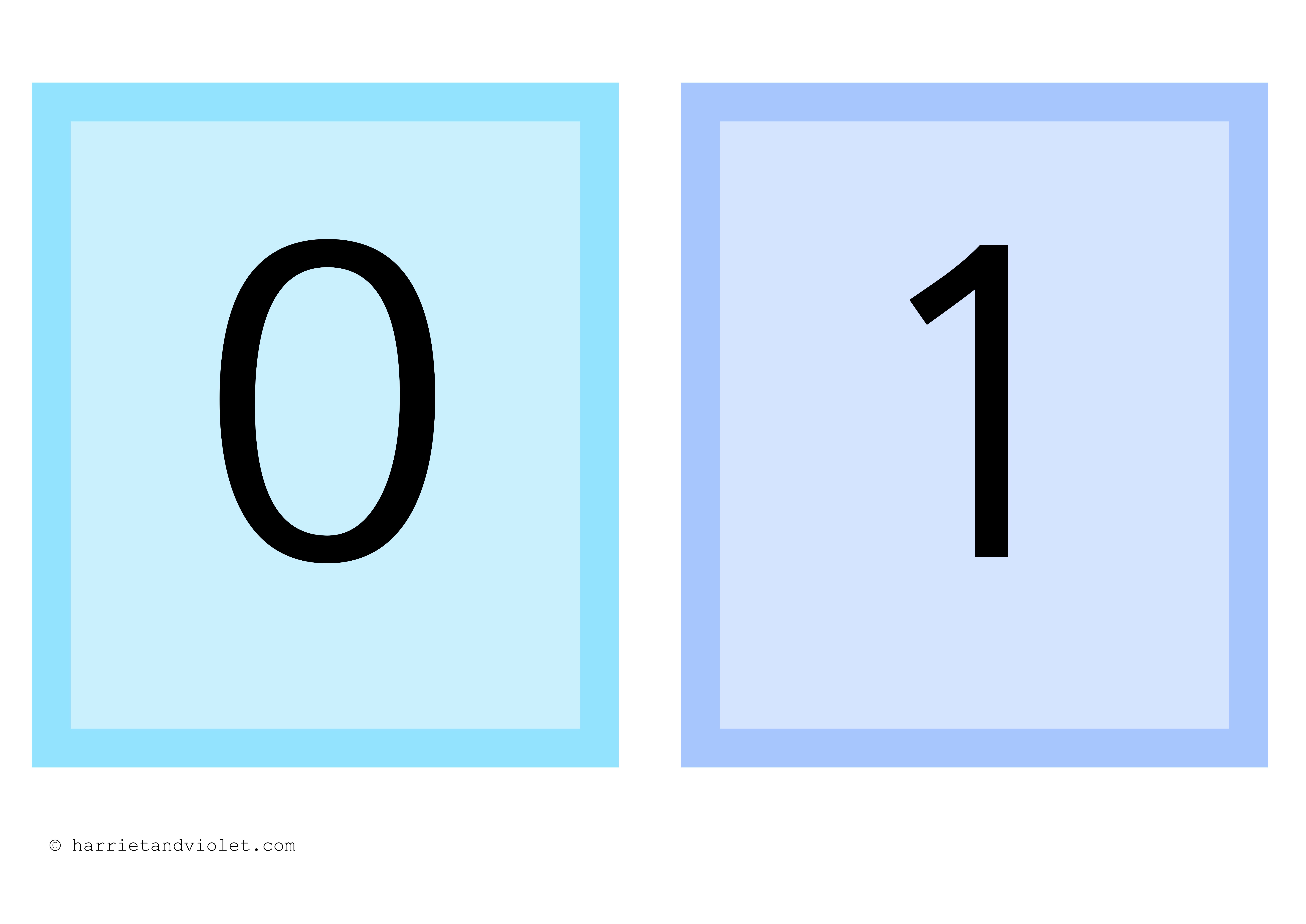 Display Numbers or Flashcards A5 0-50 - Printable Teaching Resources ...