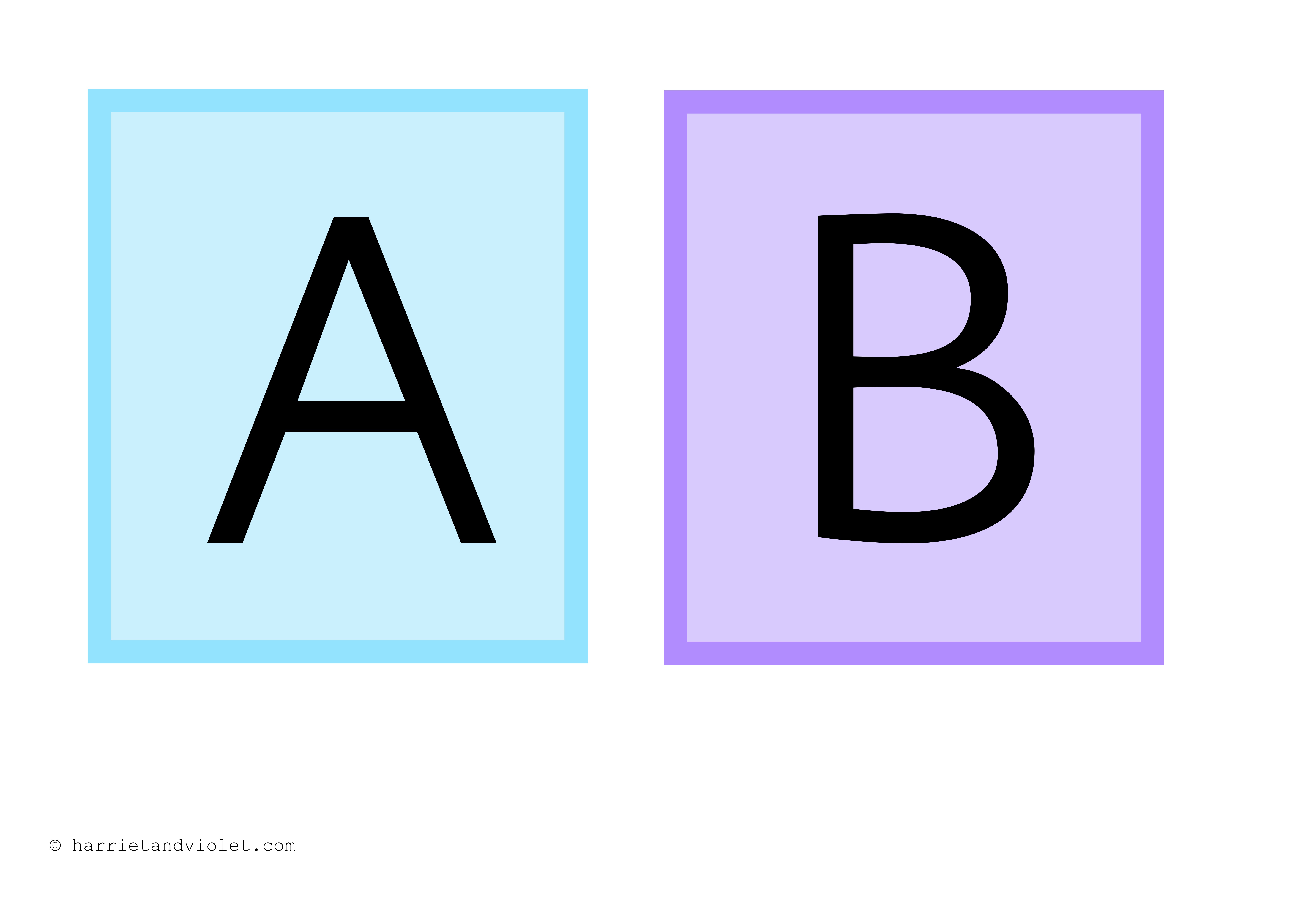 Instant Display Lettering A5 Alphabet Upper Case - Printable Teaching ...