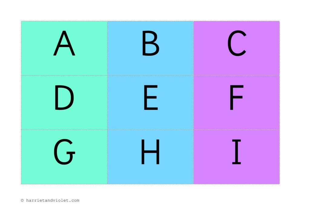 Rainbow Upper Case Letters alphabet - Printable Teaching Resources ...