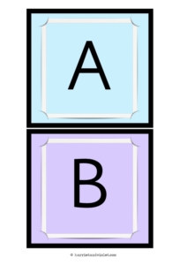 Leaf display lettering Upper Case - Printable Teaching Resources ...