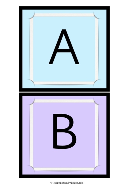Leaf display lettering Upper Case - Printable Teaching Resources ...