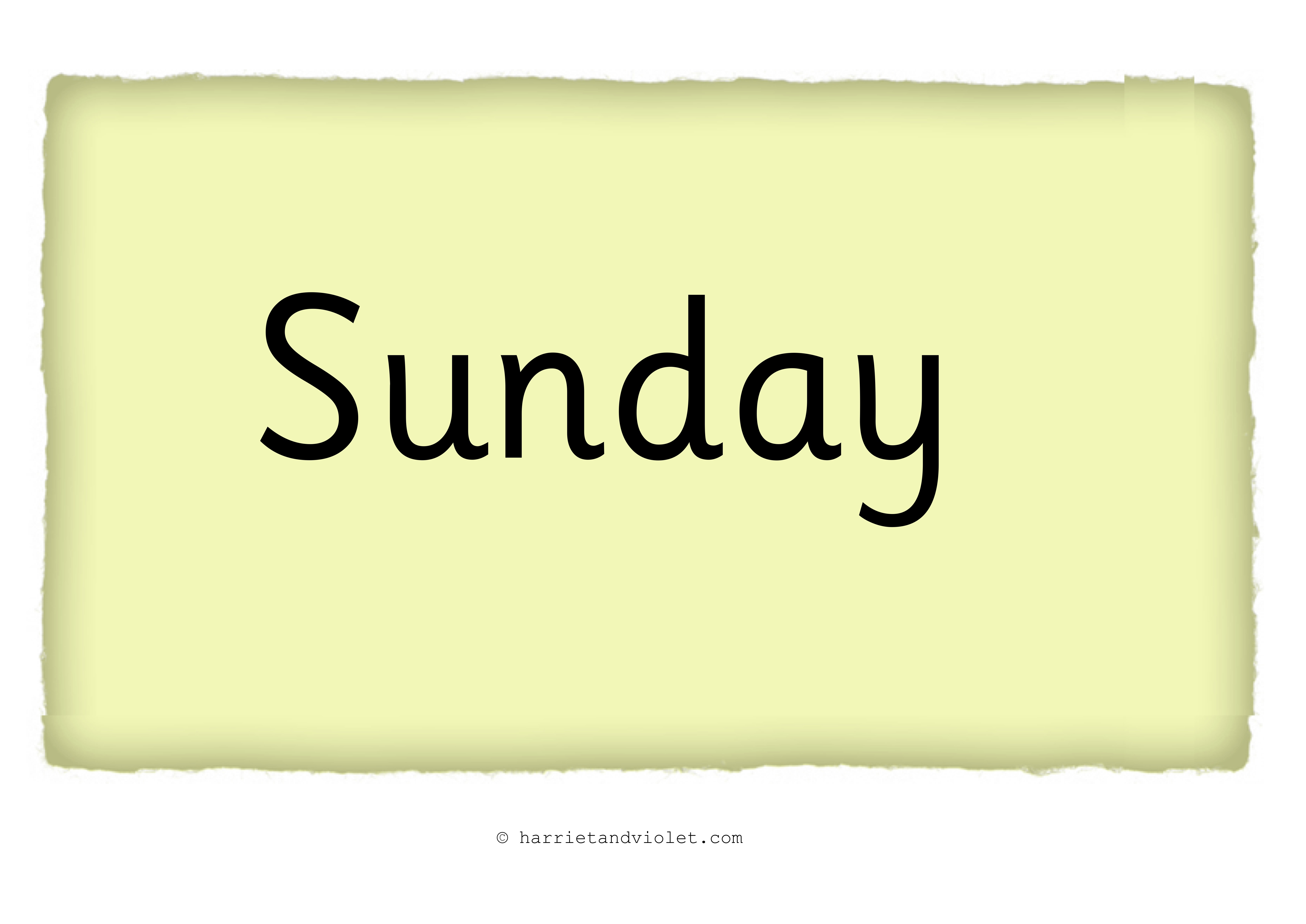 Days of the Week Display or Flashcards - Printable Teaching Resources ...