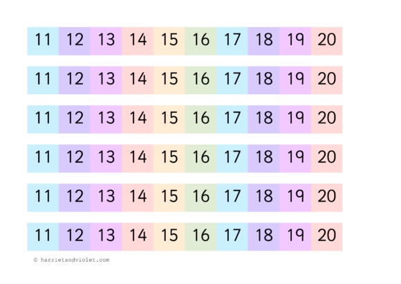 Wellies / Wellington Boot number line 3s - Printable Teaching Resources ...