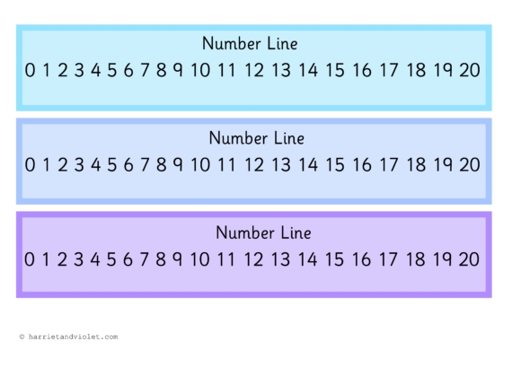 Beach ball - number line 0-20 - Printable Teaching Resources - Print ...