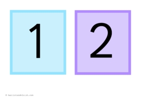 Large Numbers stars for Display or Flashcards - Printable Teaching ...