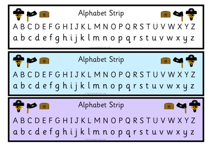 Alphabet Charts / Alphabet Strips - Page 3 - Free Teaching Resources ...