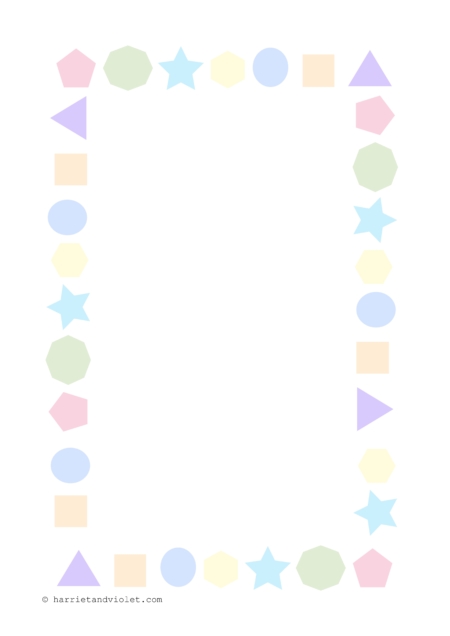 Maths Shape paper - A4 - Printable Teaching Resources - Print Play Learn