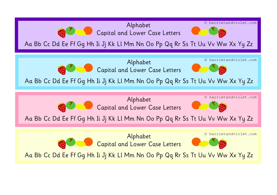 Colour your own alphabet capital and lower case letters - Printable ...