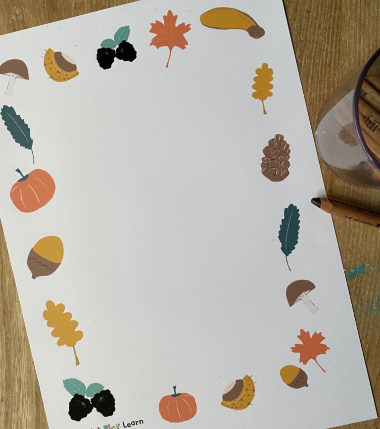 Autumn Writing Paper Writing Template - Printable Teaching Resources ...