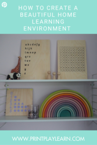 How to Create a Beautiful Home Learning Environment - Teaching Ideas ...