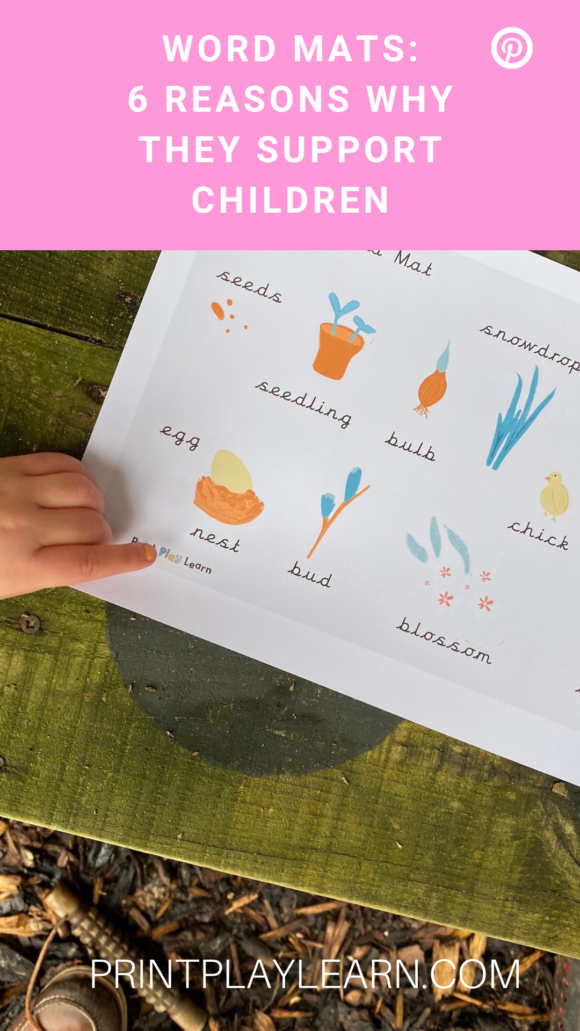 6 Reasons why word mats support children - Teaching and Parentig Ideas ...