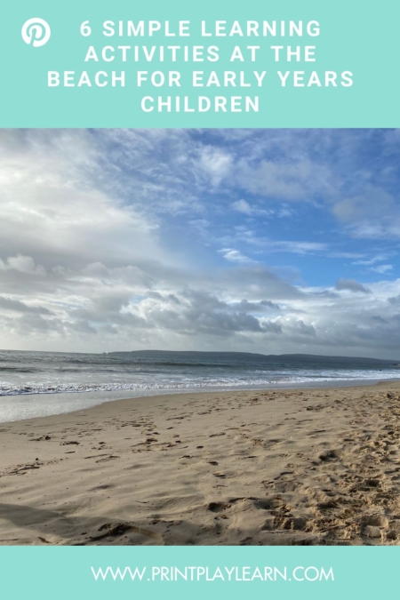 6 Simple Learning Activities at the Beach for Early Years Children ...