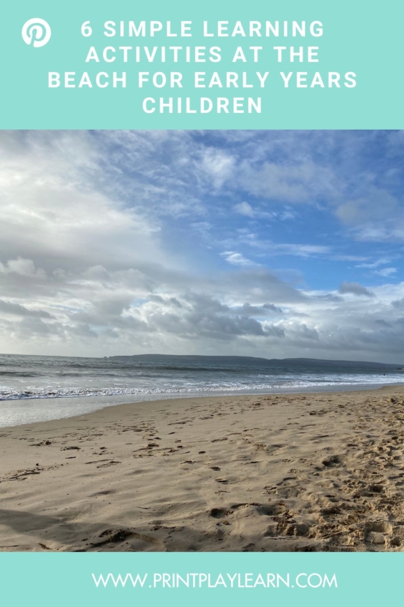 6 Simple Learning Activities at the Beach for Early Years Children ...