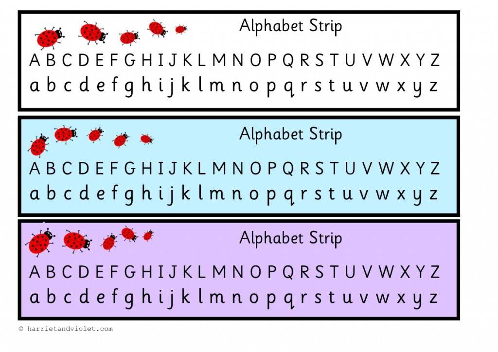Alphabet Charts / Alphabet Strips - Page 3 - Free Teaching Resources ...