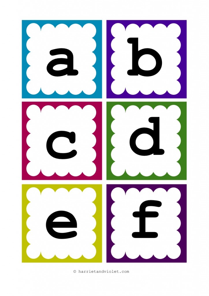 Instant Display Lettering White Writing Cloud Border Lower Case ...