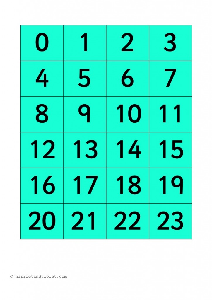 Quick print number cards 0-30 - Printable Teaching Resources - Print ...