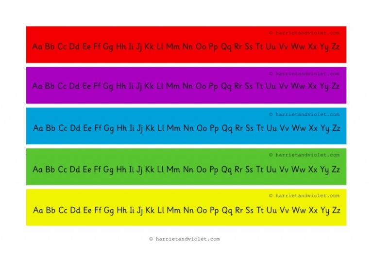 Alphabet Charts / Alphabet Strips - Page 3 - Free Teaching Resources ...