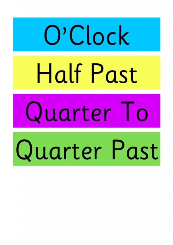 Clock labels - 5 minute intervals - Printable Teaching Resources ...