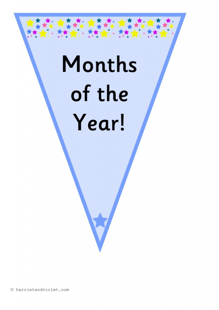 months of the year on rainbows - display - Printable Teaching Resources ...
