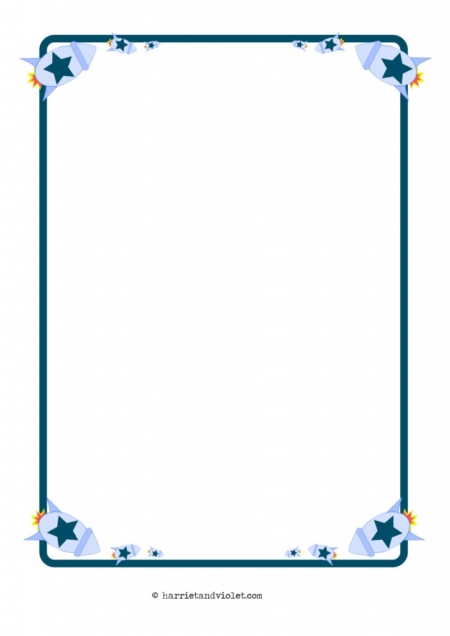 Rocket Writing Paper - plain + lined - Printable Teaching Resources ...