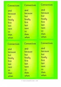 Conjunctions - Connectives Word Mat/ Book Mark - Printable Teaching ...
