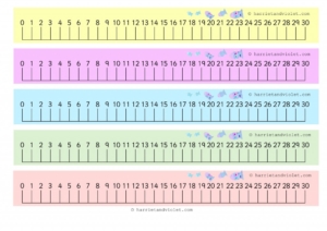 rainbow number line 0-10 - Printable Teaching Resources - Print Play Learn