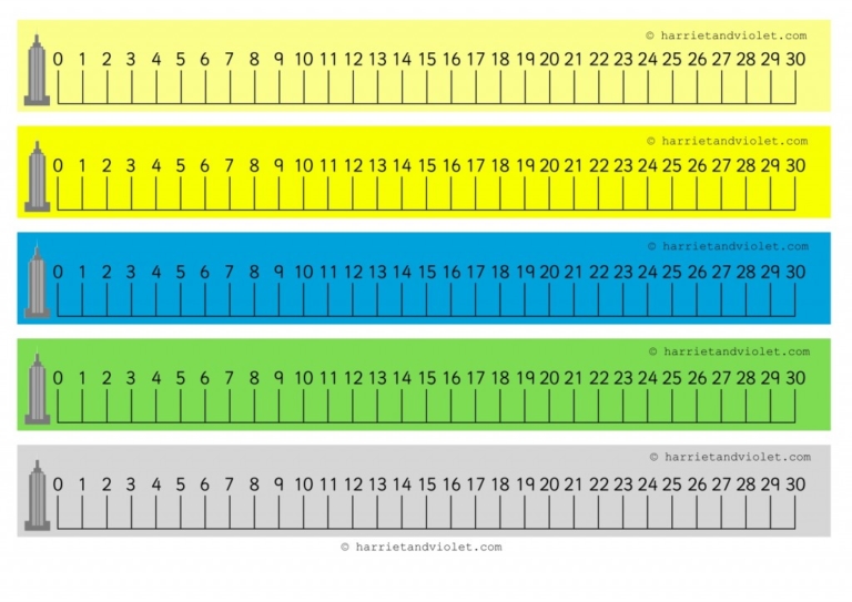 Number Lines - Page 4 - Free Teaching Resources - Print Play Learn