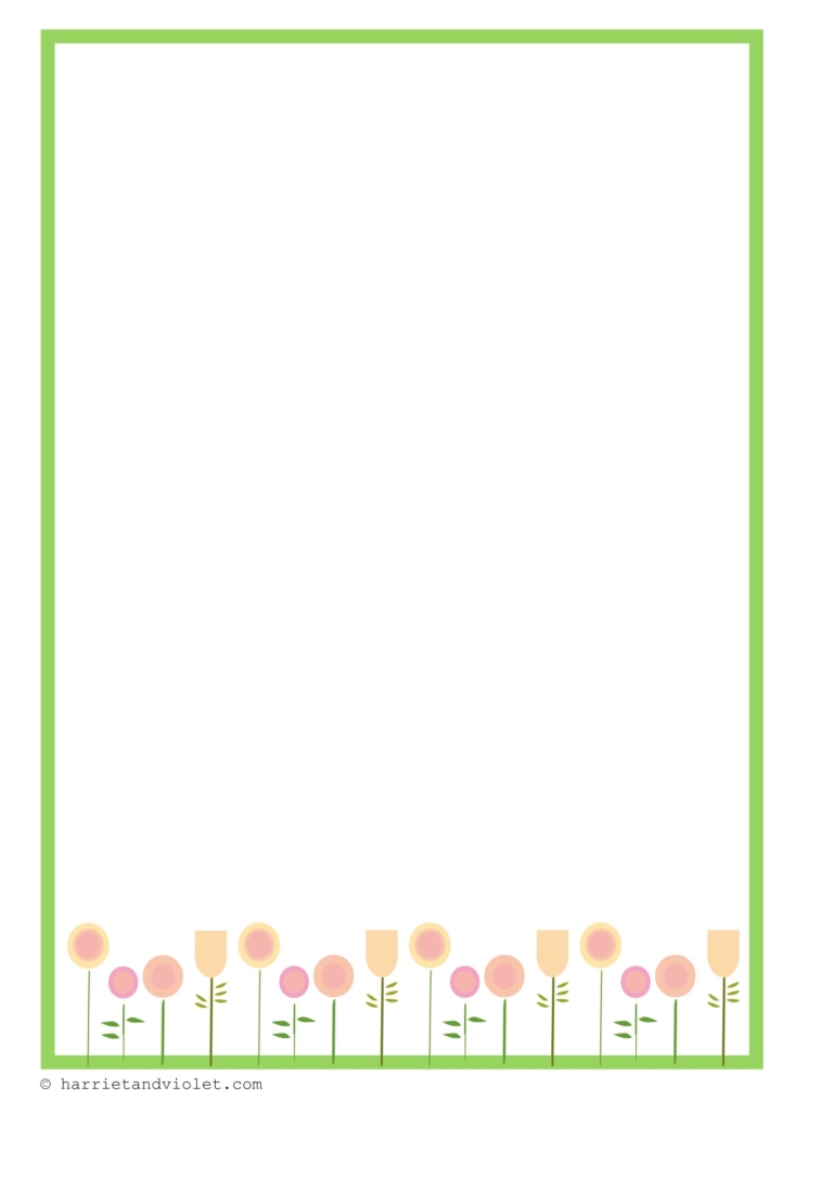 Spring Writing Paper - Printable Teaching Resources - Print Play Learn