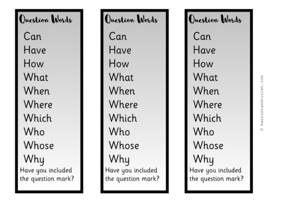 Mini question word prompts - Printable Teaching Resources - Print Play ...