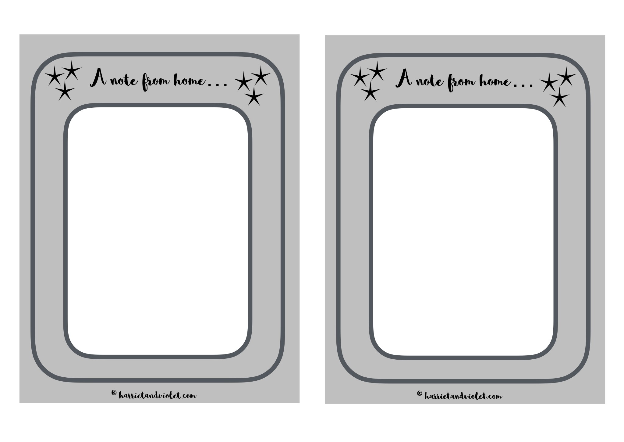 A note from your teacher - Printable Teaching Resources - Print Play Learn