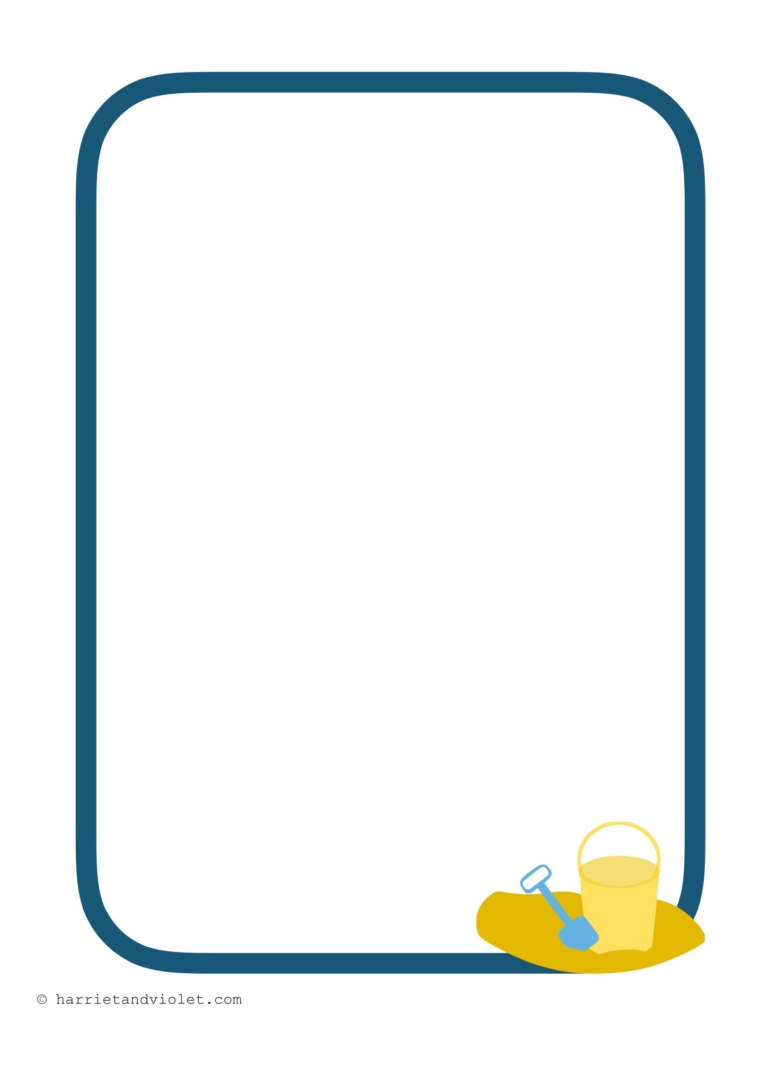 Seaside Bucket and Spade Beach Alphabet Chart - Printable Teaching ...