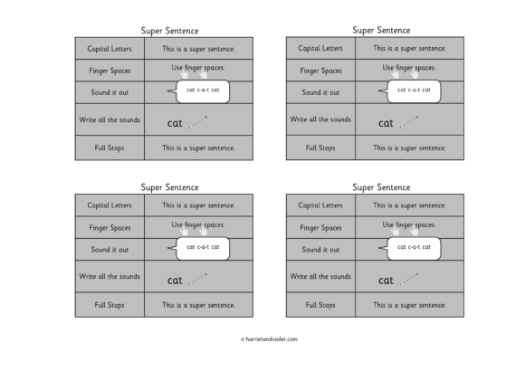 Super Sentence Starters - Printable Teaching Resources - Print Play Learn