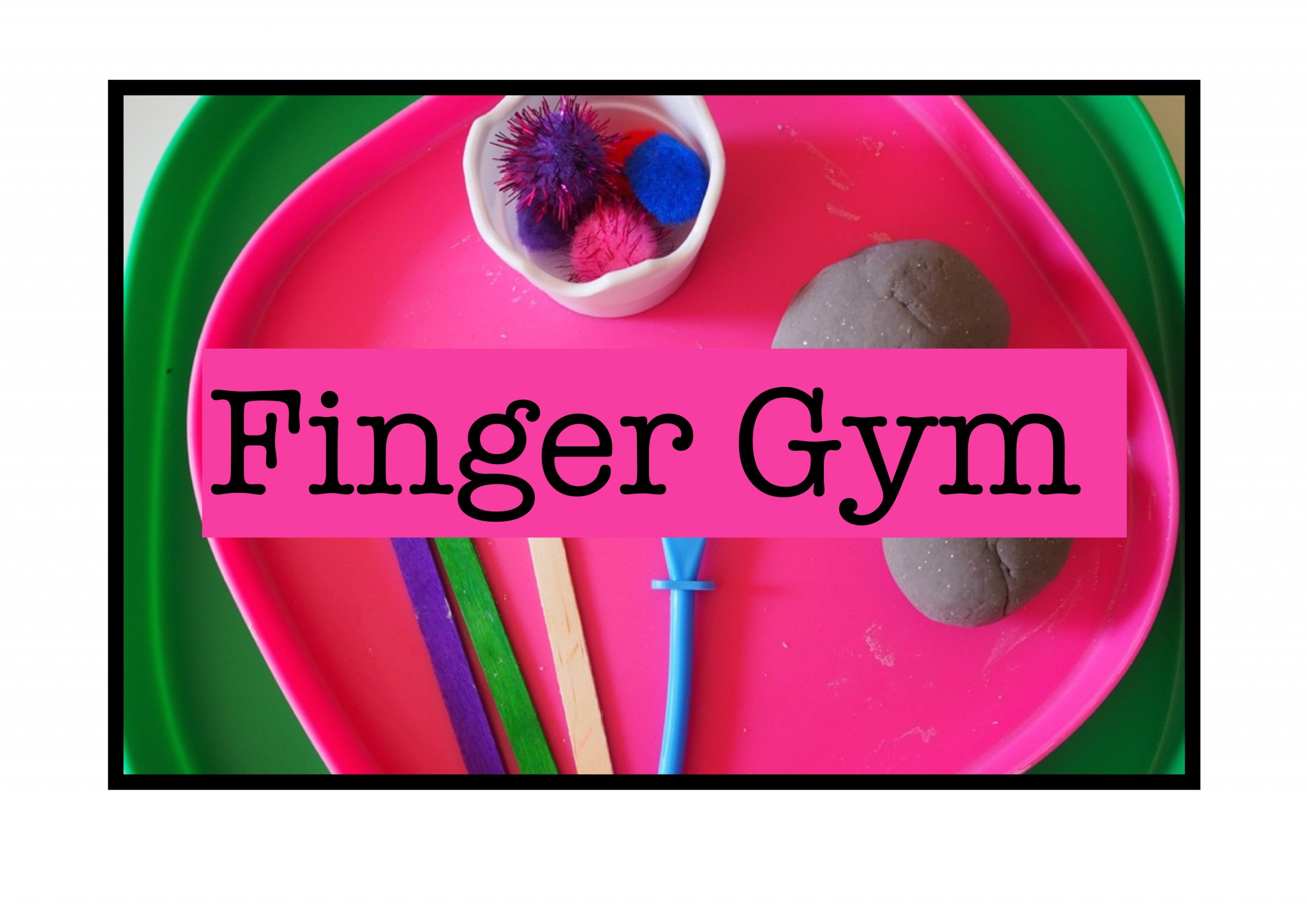 Malleable // Finger Gym // Play Dough // Expressive Arts Area Sign ...