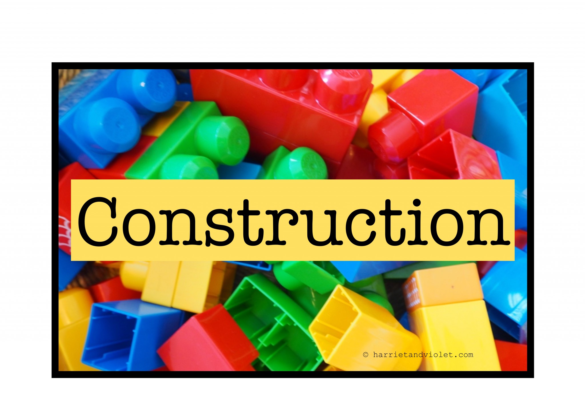 Construction // Building // Bricks Area Sign - Printable Teaching ...