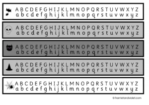 Halloween A-Z alphabet chart - Printable Teaching Resources - Print ...
