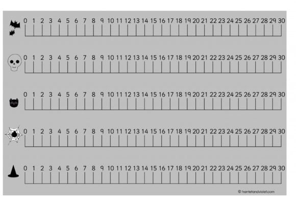 Number Line + Number Strips - Page 1 - Free Teaching Resources - Print ...