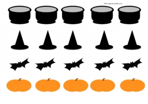 Halloween small pictures to print, cut, stick or count - Printable ...