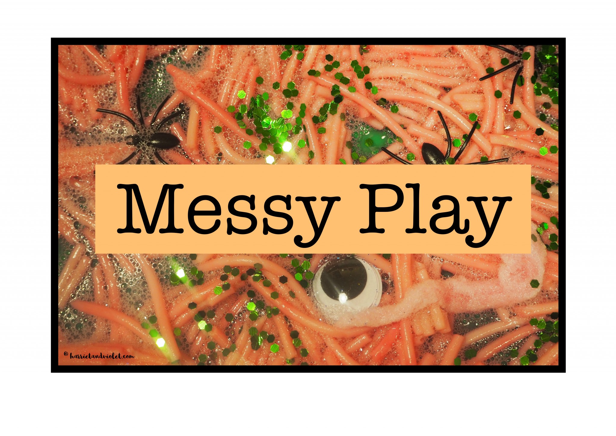 Messy Play // Halloween Area Sign - Printable Teaching Resources ...