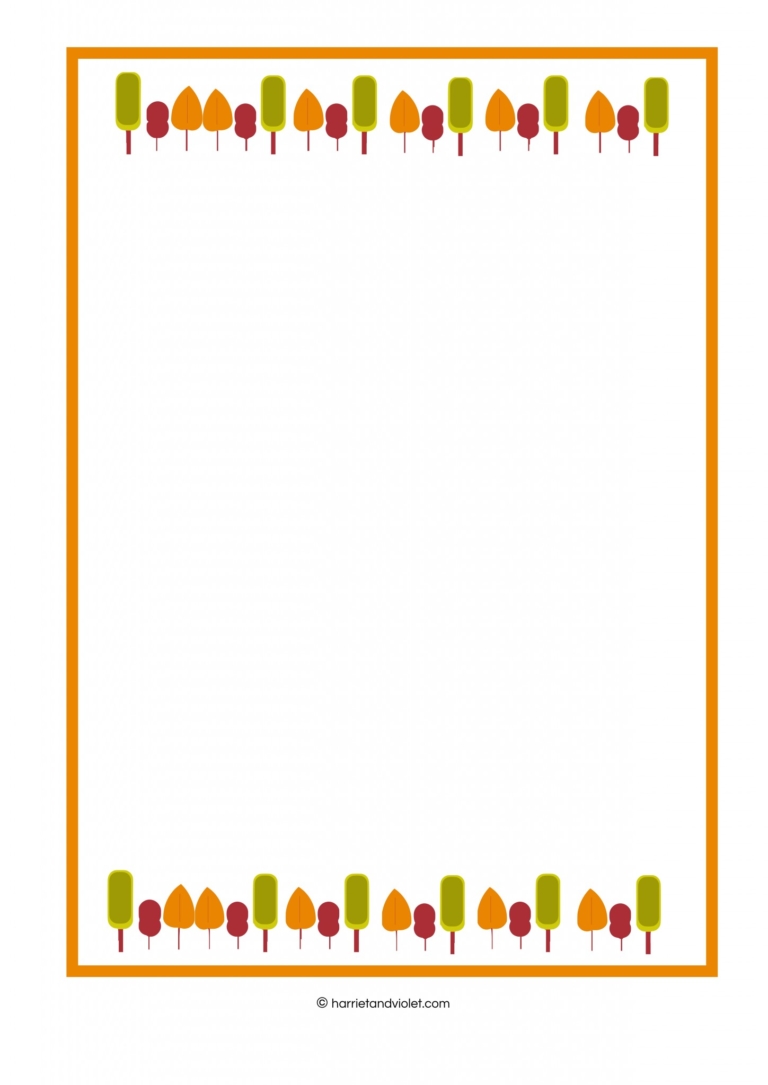 Autumn Leaves writing paper - Printable Teaching Resources - Print Play ...