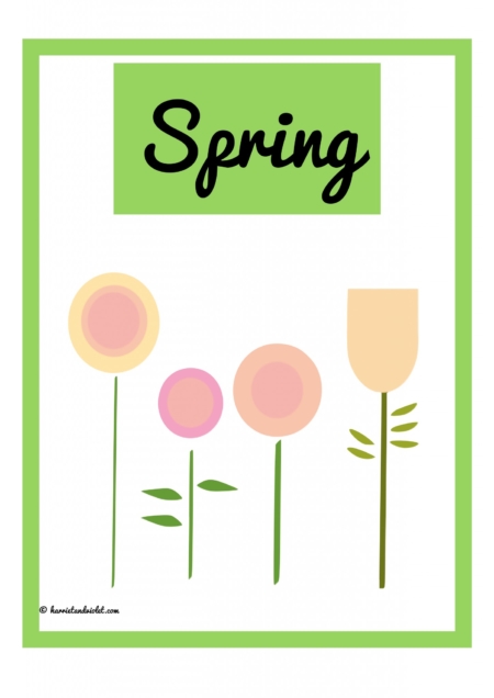 Autumn, Spring, Summer & Winter - Season Posters for display ...