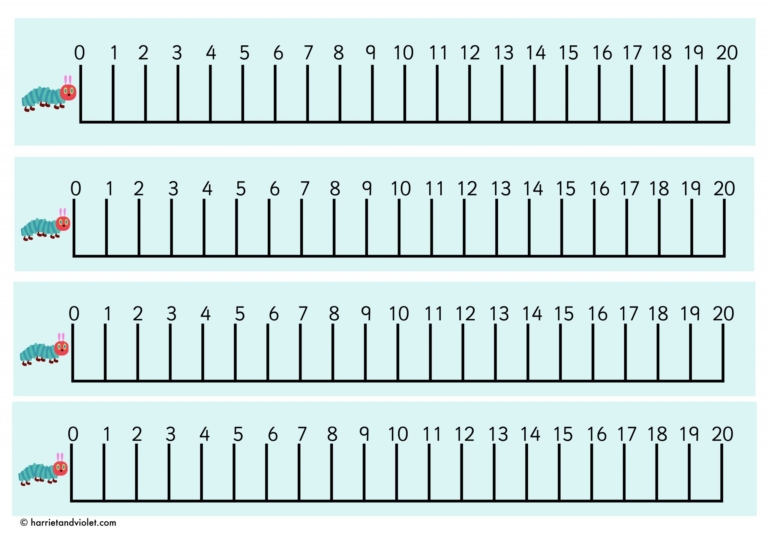 Number Line + Number Strips - Page 1 - Free Teaching Resources - Print ...