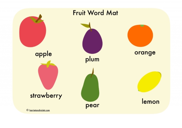 Fruit cut outs for displays counting and more! - Printable Teaching ...