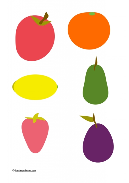 Fruit cut outs for displays counting and more! - Printable Teaching ...