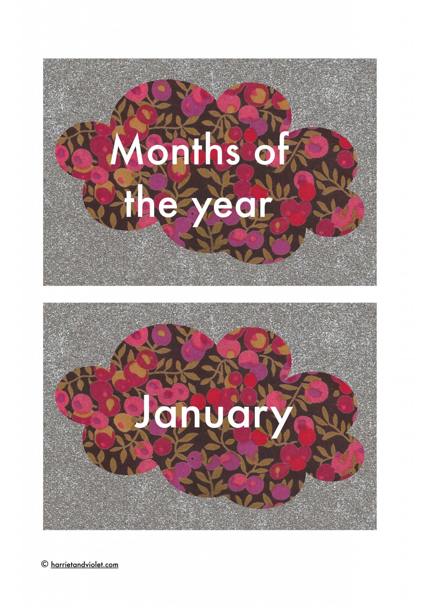 Months of the Year - Page 1 - Free Teaching Resources - Print Play Learn