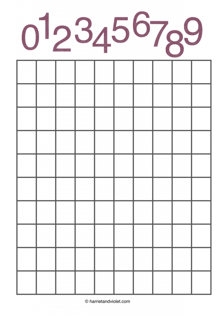 Number paper - A4 plain and square - Printable Teaching Resources ...