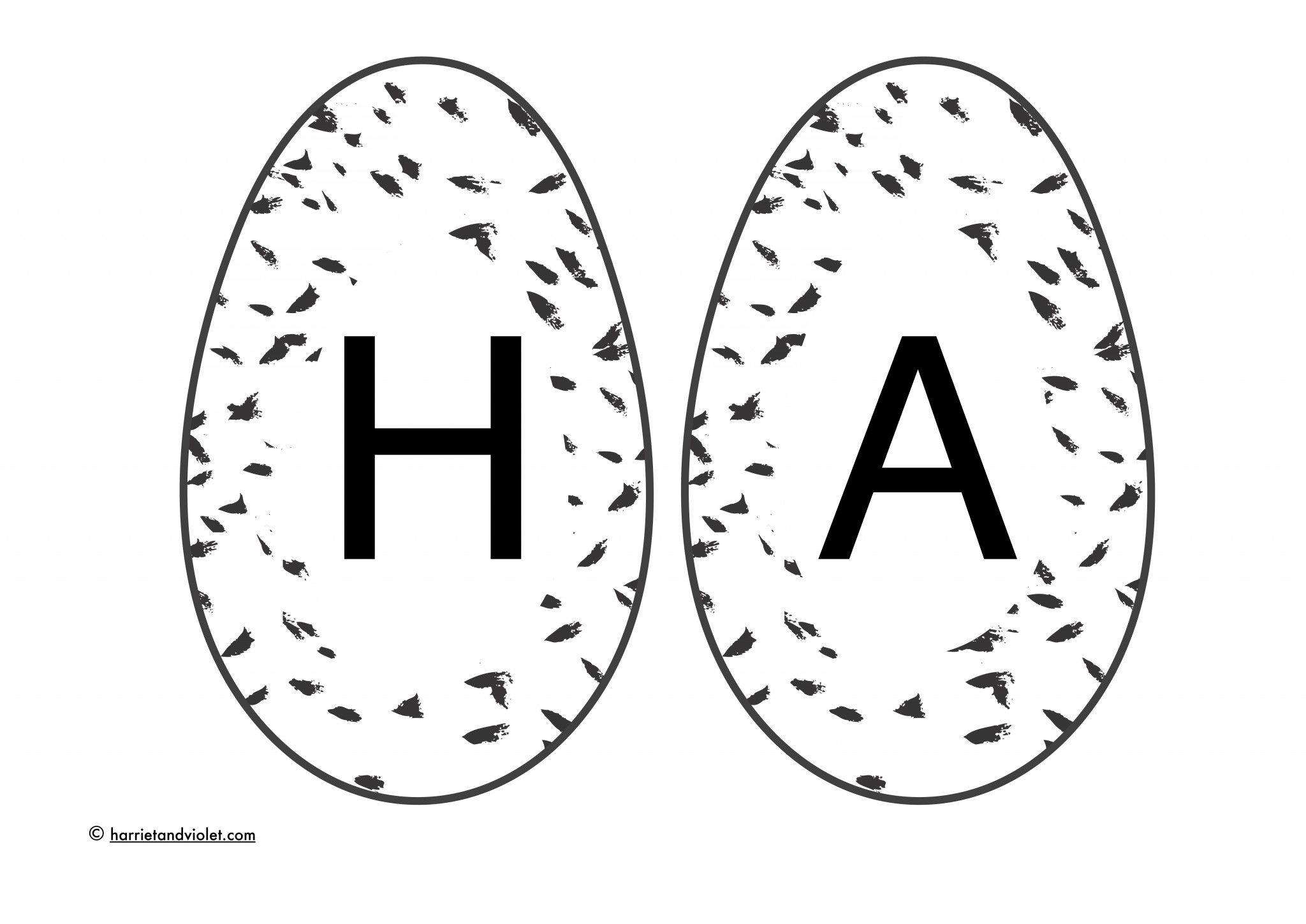 Happy Easter instant display sign - pattern - Printable Teaching ...