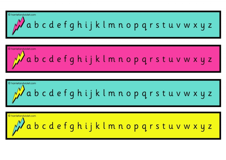 Alphabet Charts / Alphabet Strips - Page 1 - Free Teaching Resources ...