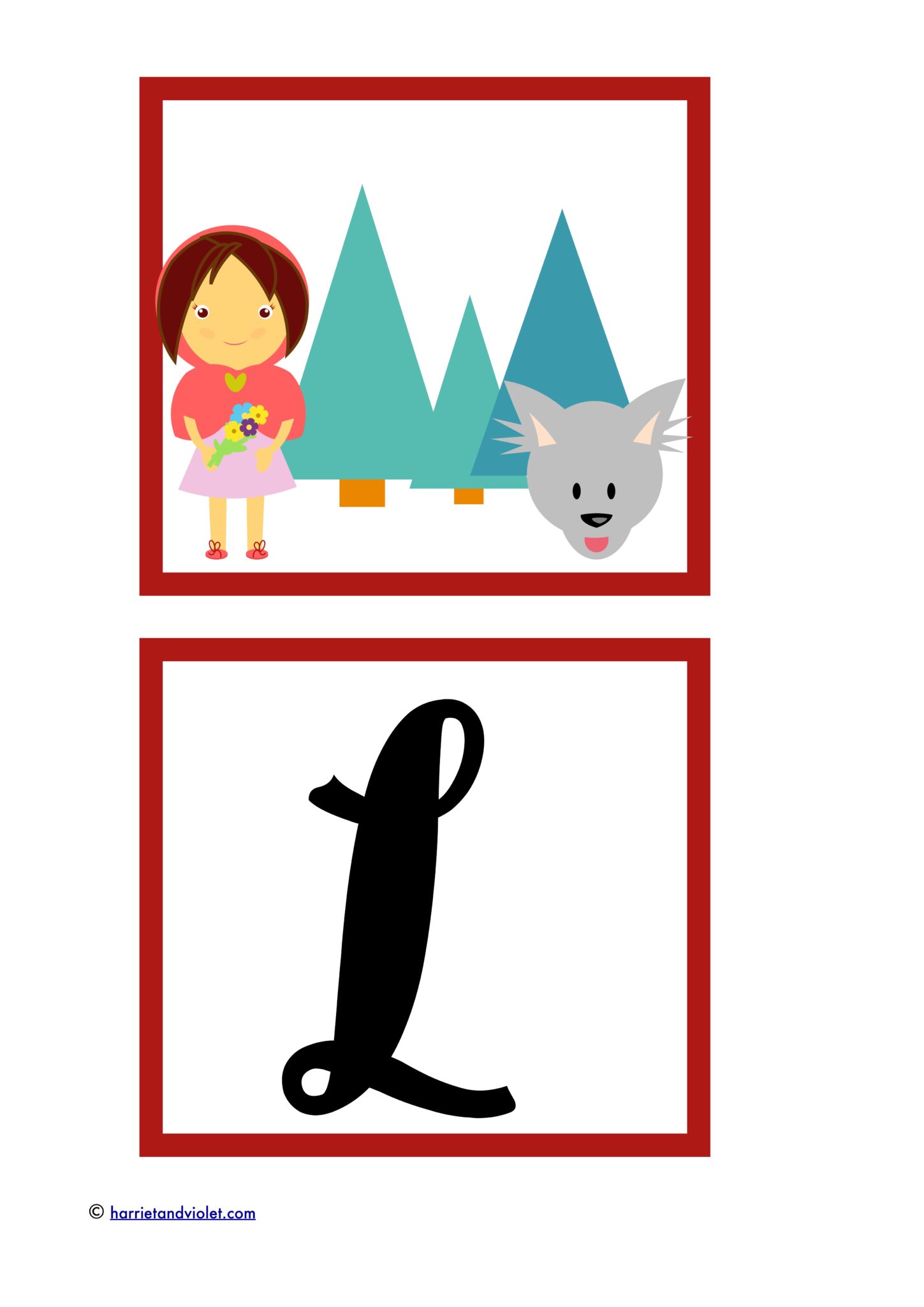 Little Red Riding Hood Flashcards - Printable Teaching Resources ...