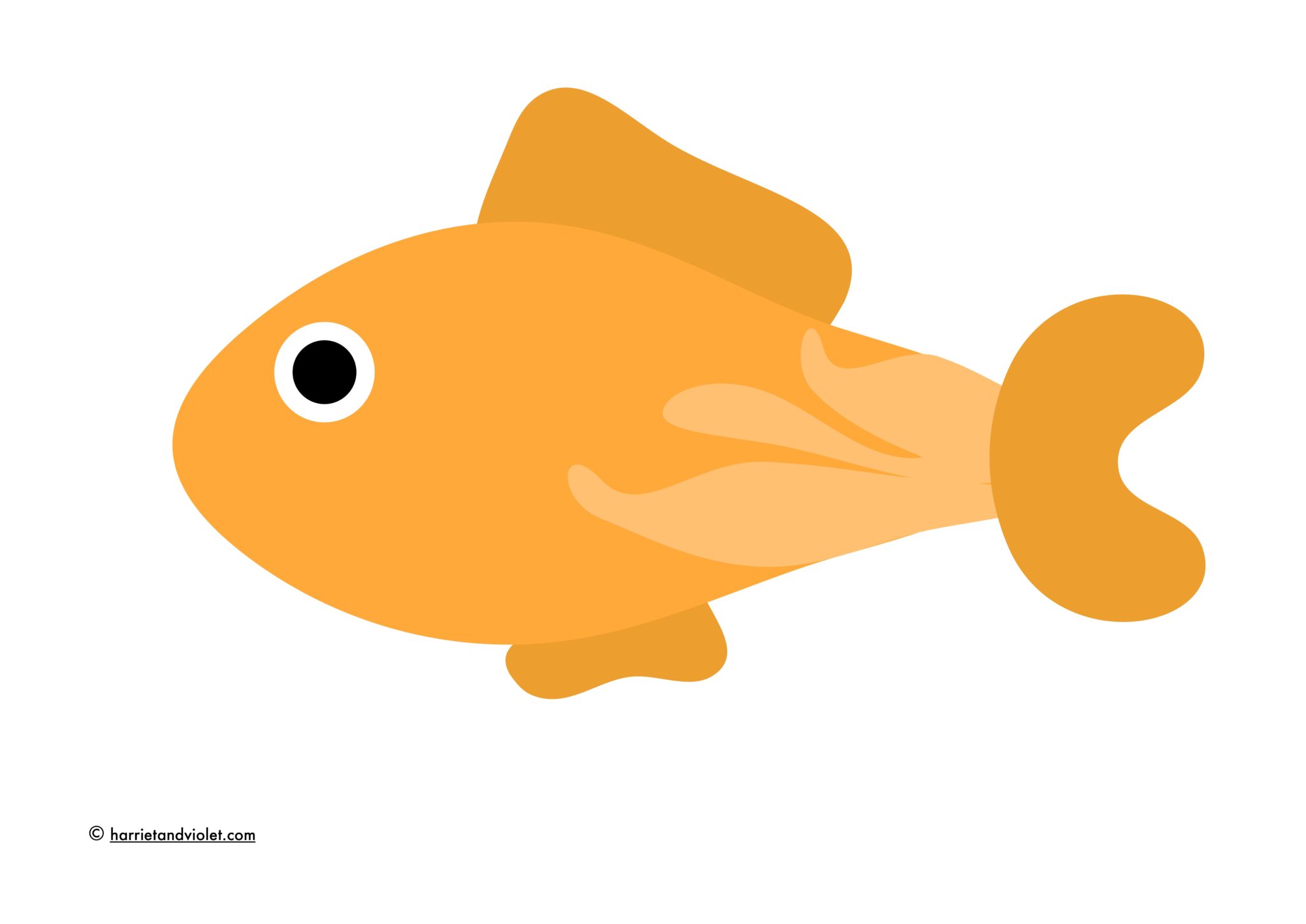 Large coloured fish for displays - Printable Teaching Resources - Print ...