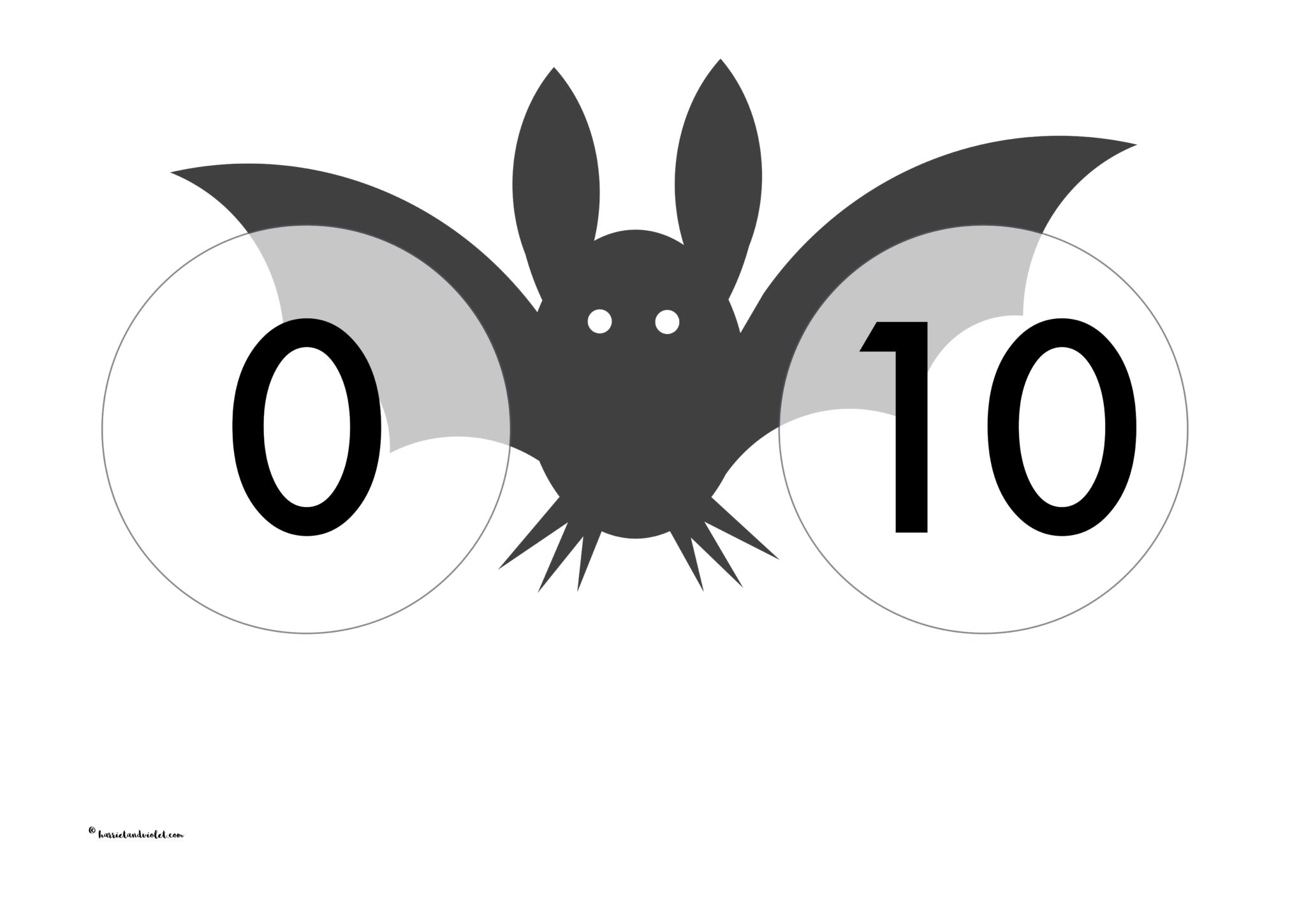 Bat number bonds to 10 - Printable Teaching Resources - Print Play Learn
